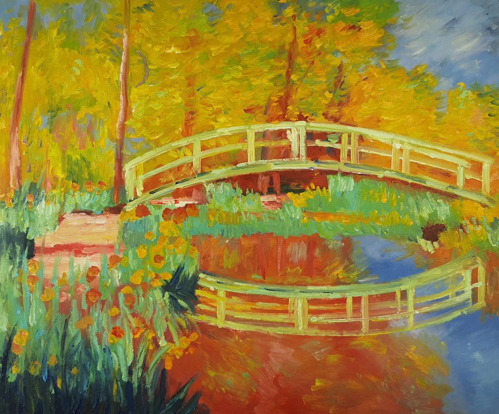 Claude Monet Mostek Japoński 60x50 - Galeria Piękne Obrazy